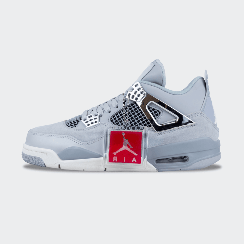 Jordan 4 Frozen Grey Silver - Shoes Hub Online