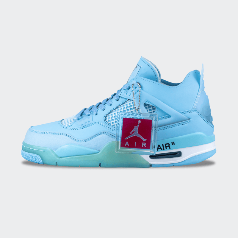 Jordan 4 Off-White Blue - Shoes Hub Online