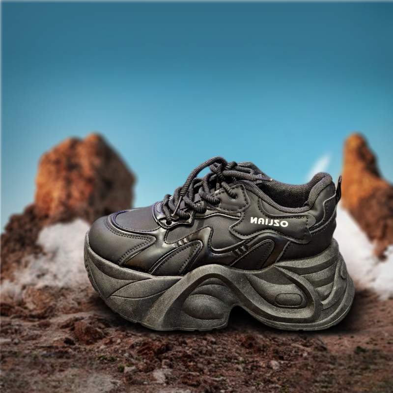 Ladies Chunky K881 Black - Shoes Hub Online