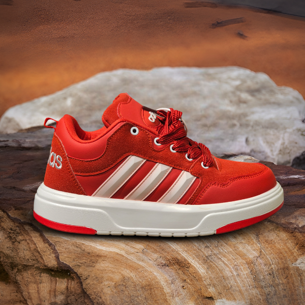 Adidas sneaker 2409 All white and red - Shoes Hub Online