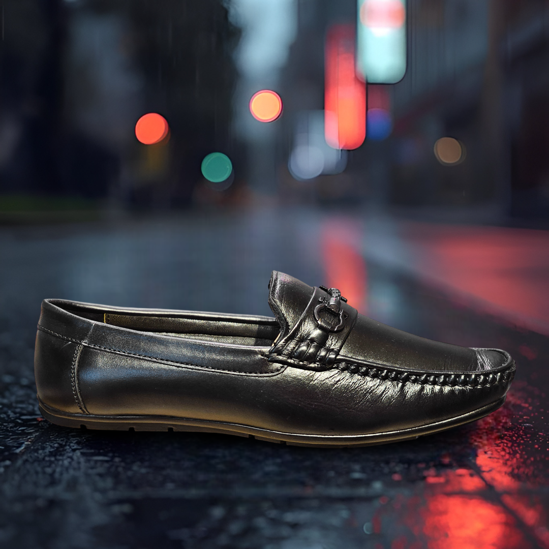 Jack Arrow Loafer 8008A Black - Shoes Hub Online